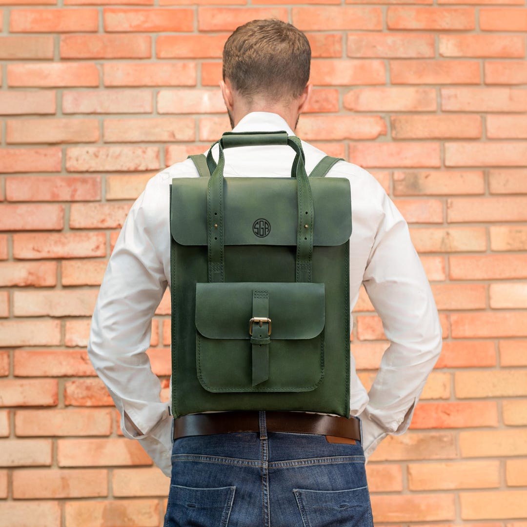 Mens Laptop Bag, Work Bag Men, New Job Gift, Best Man Gift, Casual ...