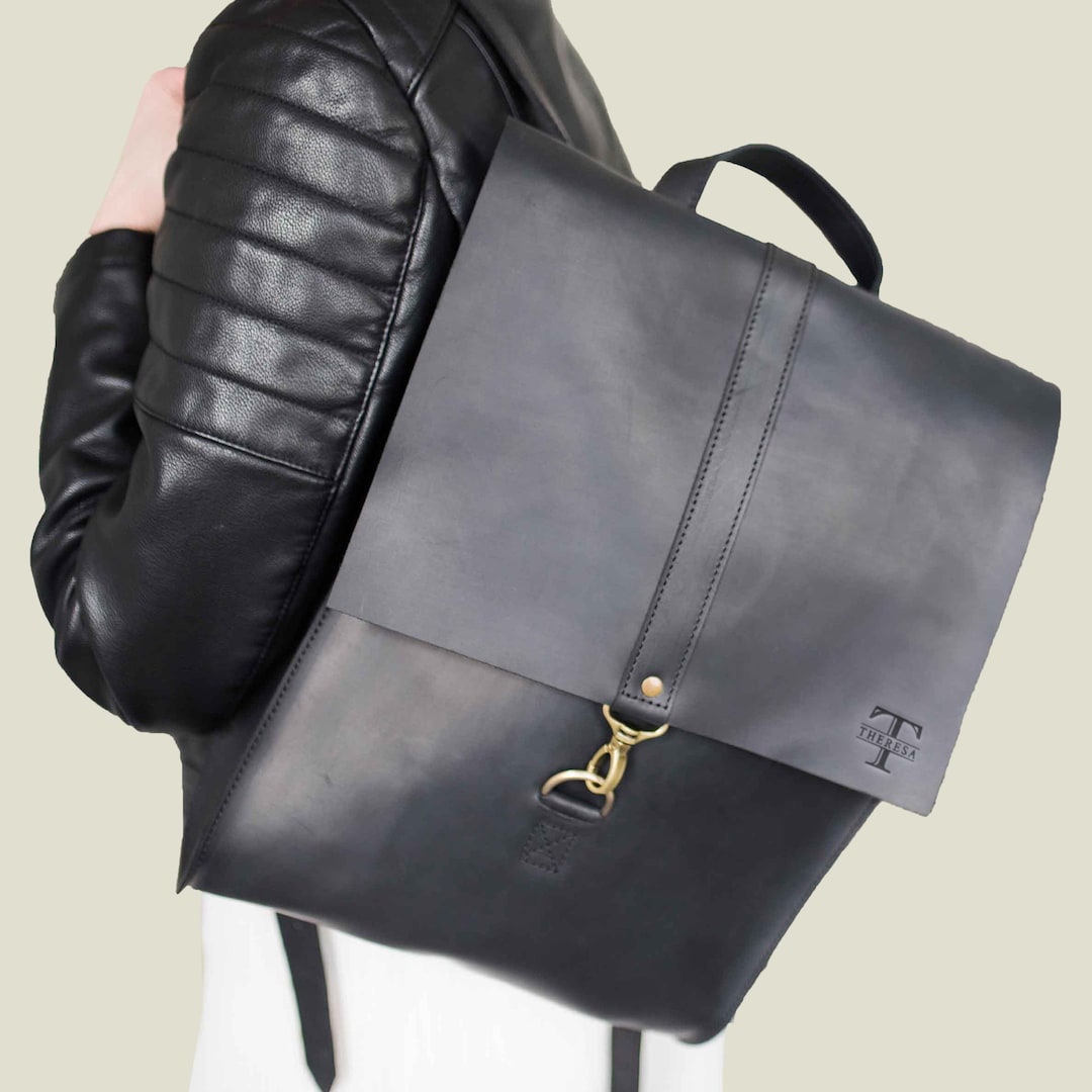 Leather Backpack for Woman, Womens Leather Rucksack, Leather Woman Bag ...