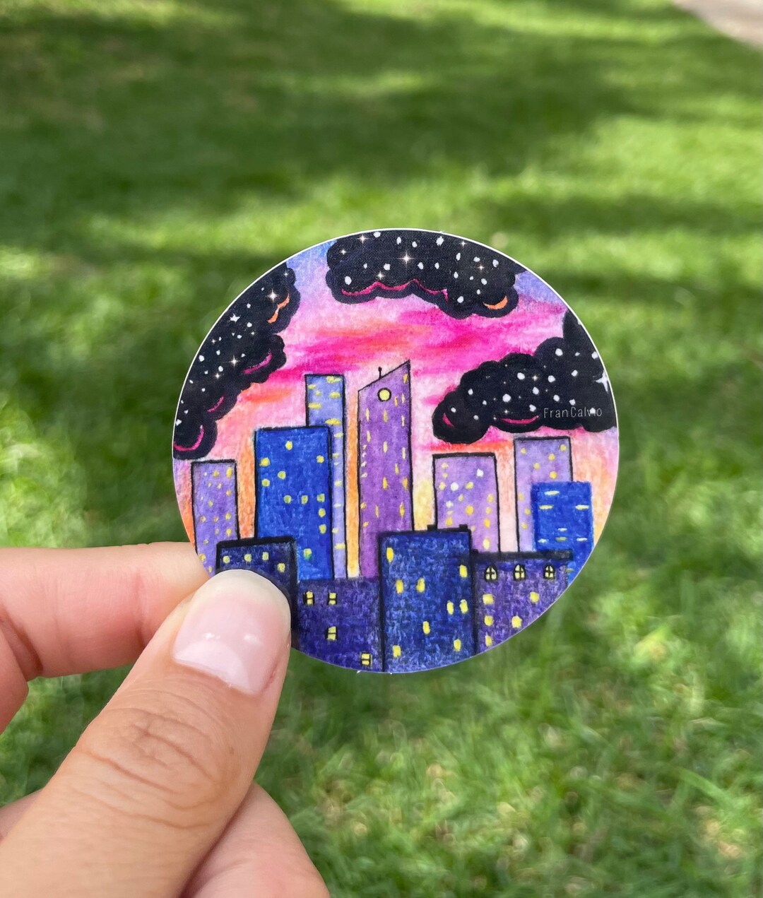 Cityscape Sticker - Etsy