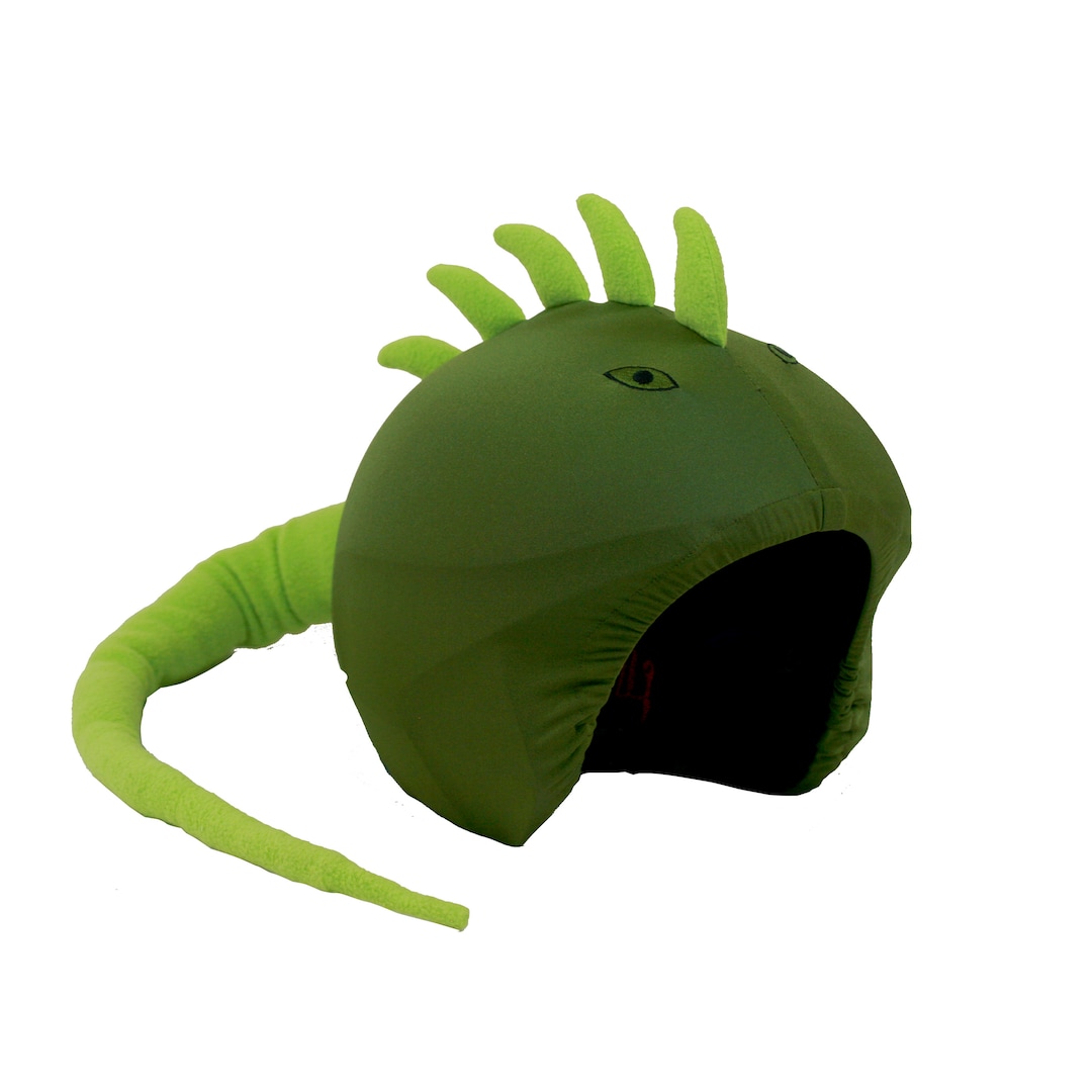 COOLCASC Iguana Helmet Cover. Funny Helmet Covering for Ski Helmets ...