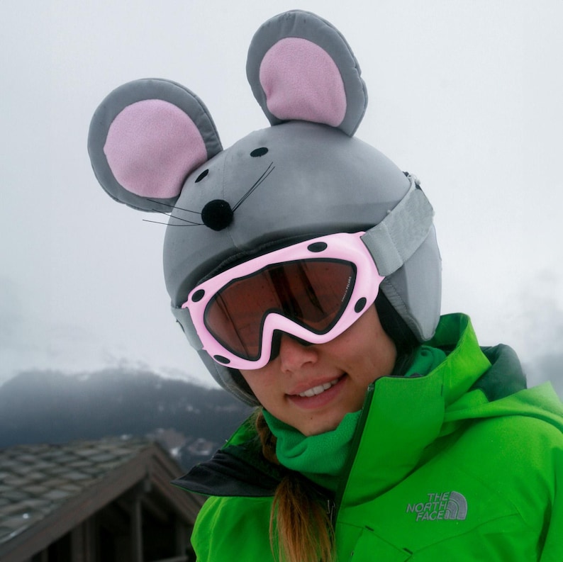 COOLCASC Mouse Helmetcover. Funny Helmet Covering for Ski Helmets ...