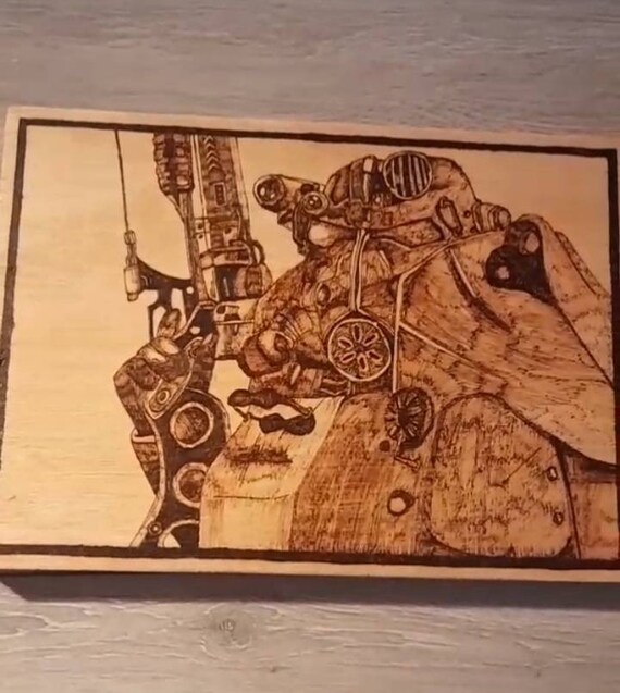 Custom Wooden Gaming Plaque Fallout Woodburning Any Gaming | Etsy