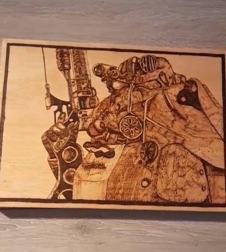Custom Wooden Gaming Plaque, Fallout Woodburning, Any Gaming Franchise ...