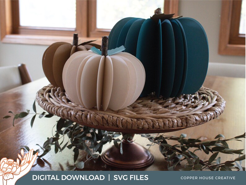 3D Pumpkin SVG - Fall Pumpkin Decor - SVG File - Instant Download ...