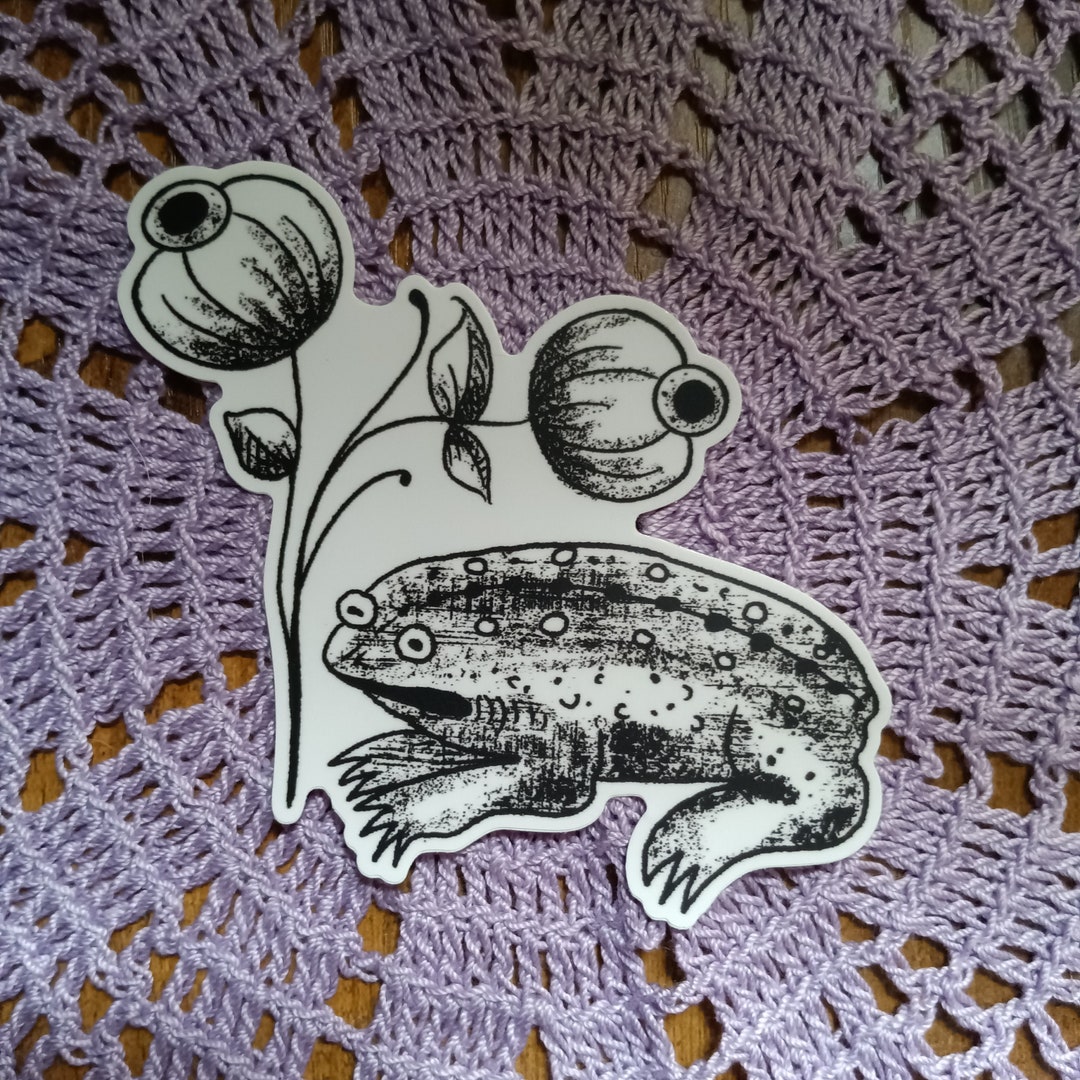 Medieval Toad With Flowers - Etsy