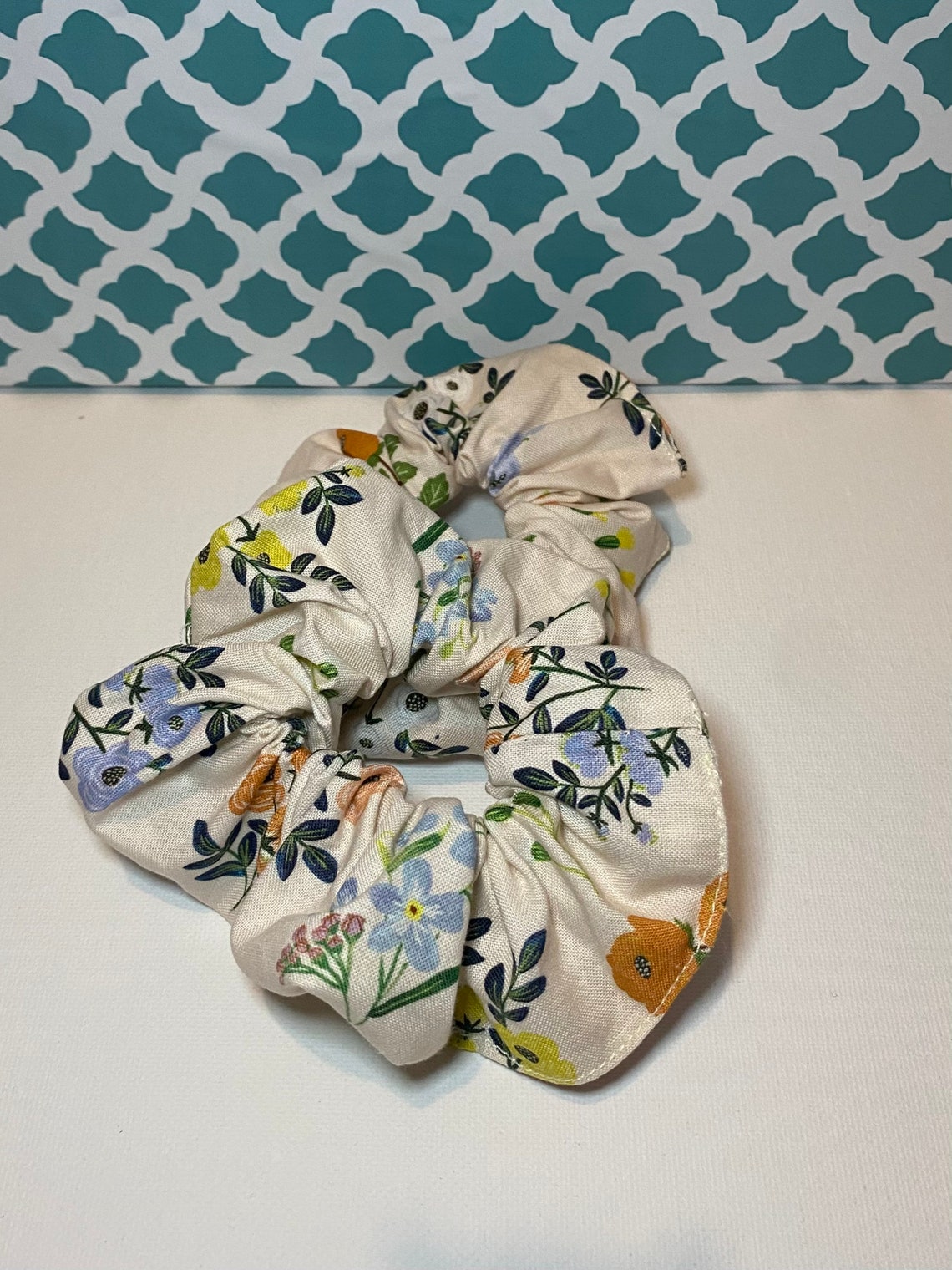 Large Cotton Print Scrunchies - Etsy