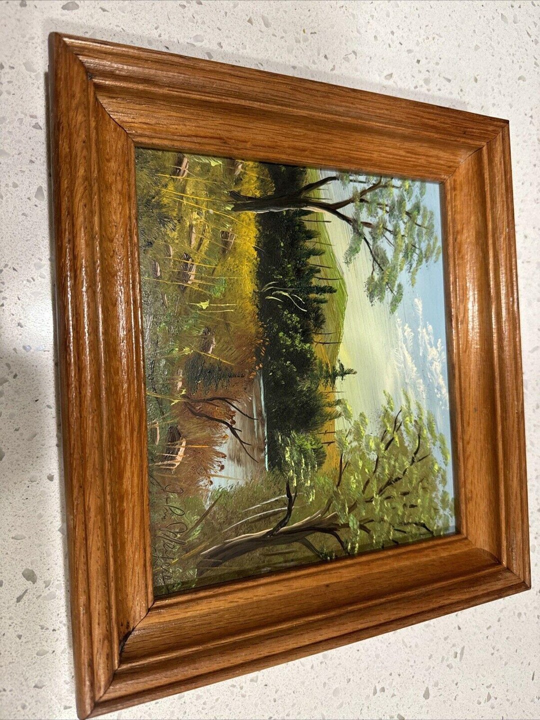 Vintage John Meyers Art Small Original Oil Painting Landscape Scene - Etsy