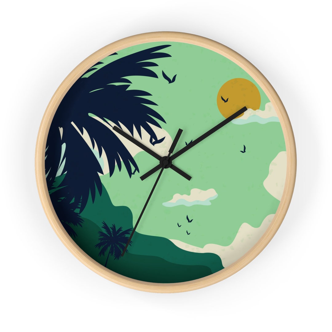 Wall Clock Classic Retro Living Room Kithcen Wooden Wall - Etsy