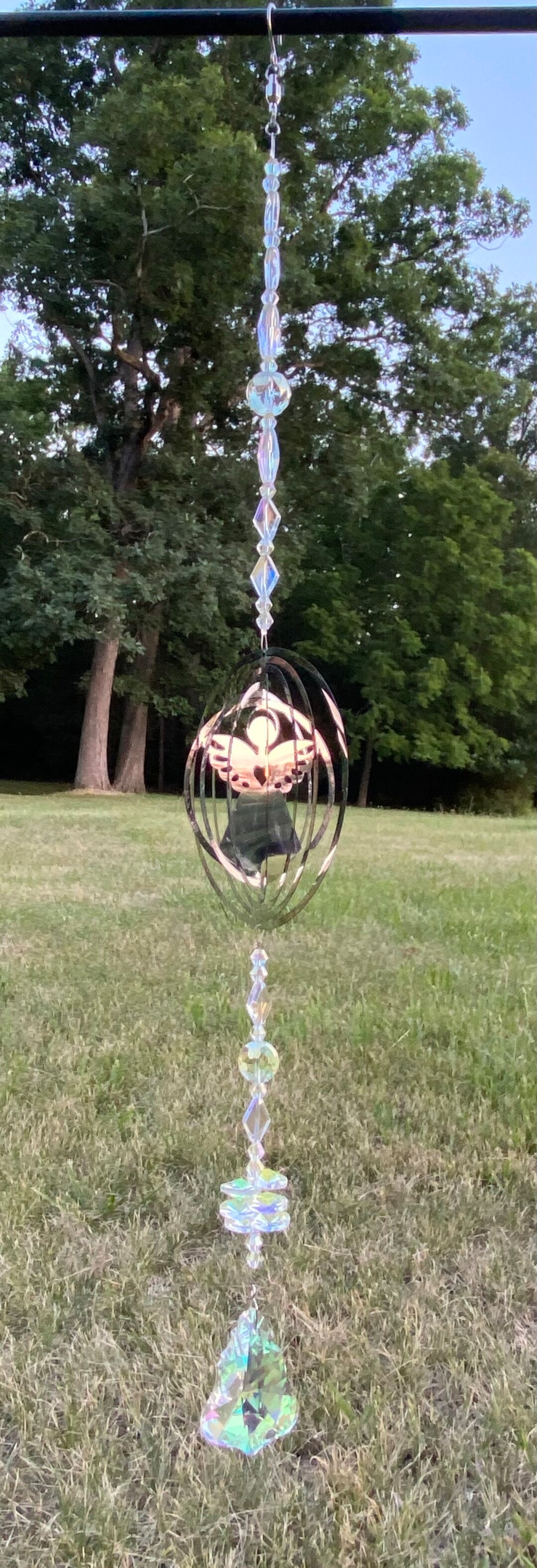 Angel Wind Spinner Suncatcher - Etsy