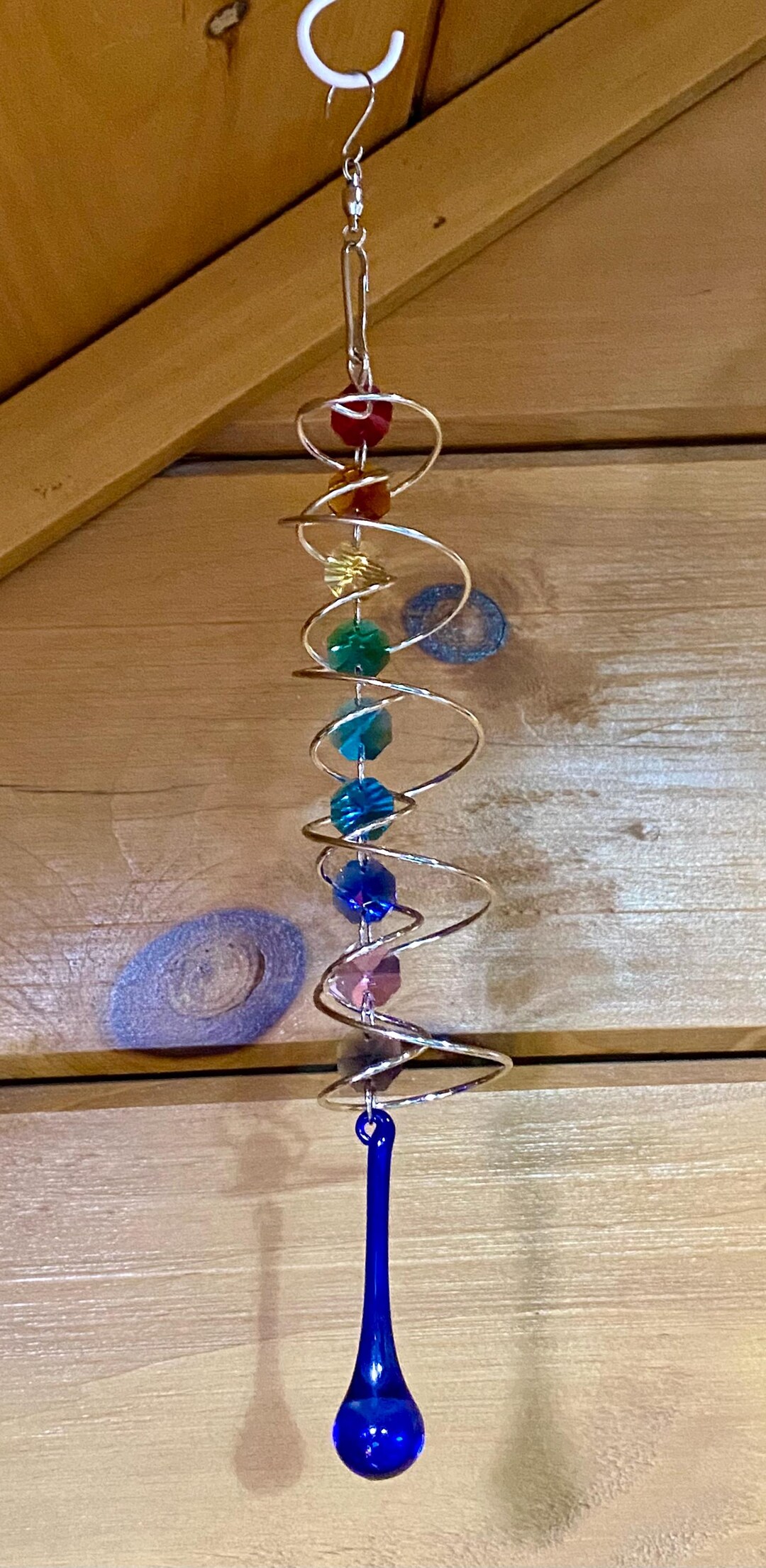 Spiral Suncatcher in Rainbow Colors - Etsy