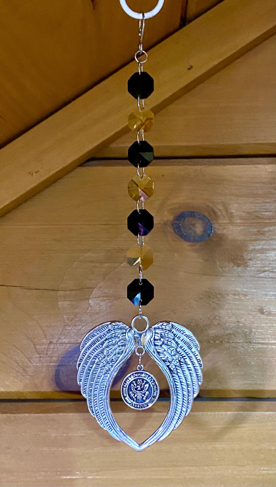 Army Angel Wing Memorial Suncatcher - Etsy