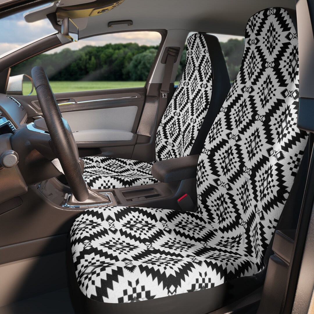 Black and White Aztec Car Seat Covers - Etsy