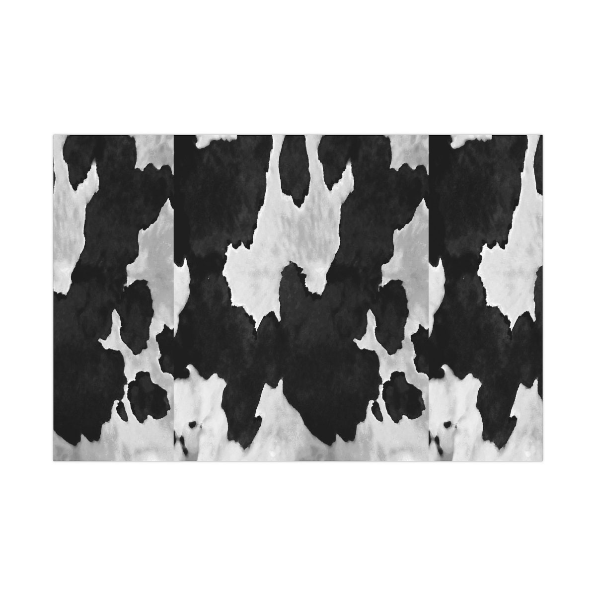 Black and White Cow Print Gift Wrap|western Wrapping Paper - Etsy