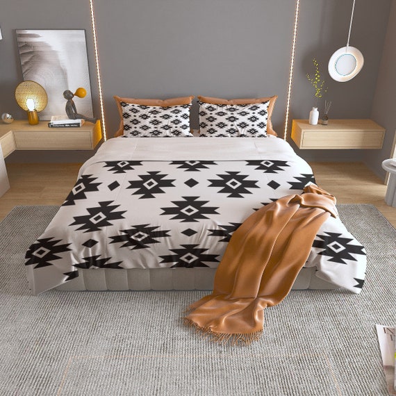 Black And White Aztec Comforter