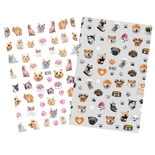 Dog Nail Decal - Etsy
