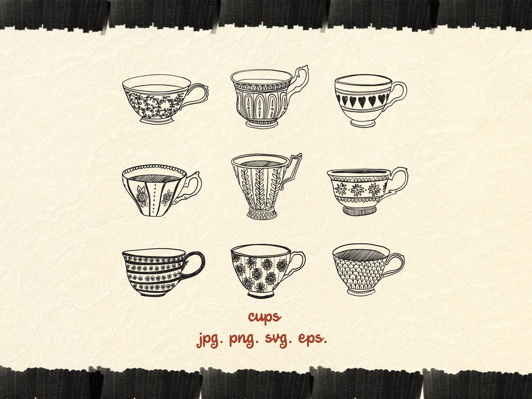 Coffee Tea Svg, Cup Svg Bundle, Tea Pot Clipart Cut Files, England Svg ...