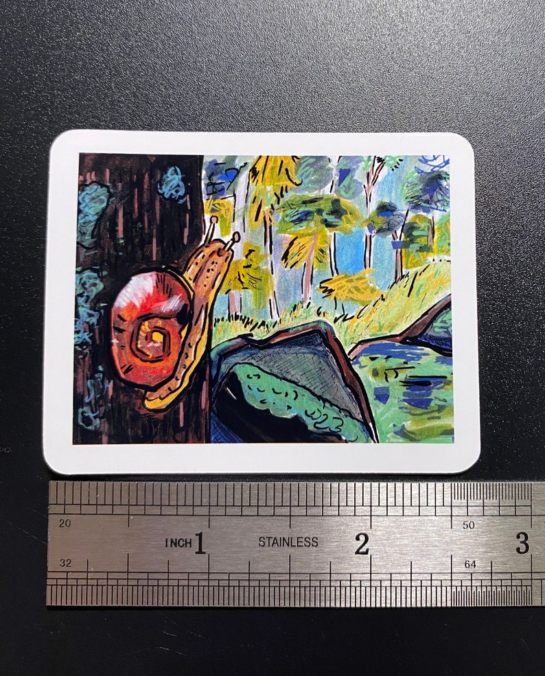 Sneaky Snail Sticker - Etsy