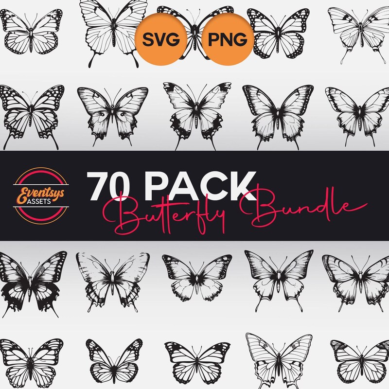 Butterfly Svg - Etsy