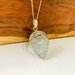Natural Aquamarine Floral Carving Gemstone Pendant in 925 Sterling ...