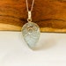 Natural Aquamarine Floral Carving Gemstone Pendant in 925 Sterling ...