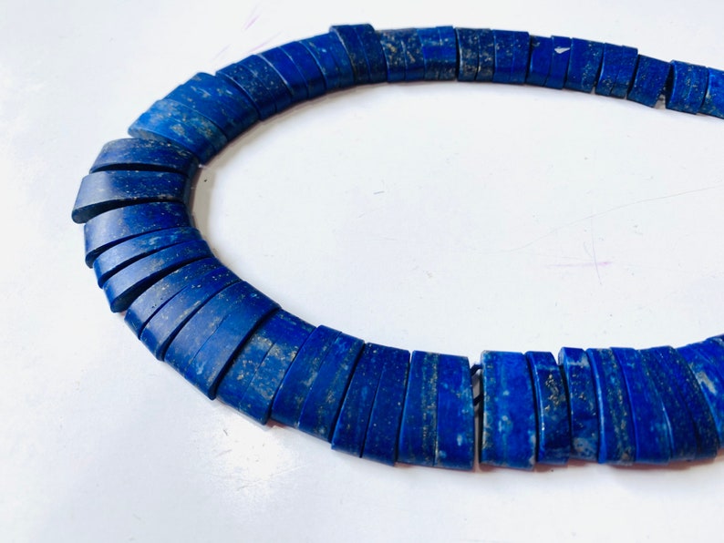 Natural Lapis Lazuli Slice Shape Beads, 20 Inches, 18 to 24 MM, 636 ...