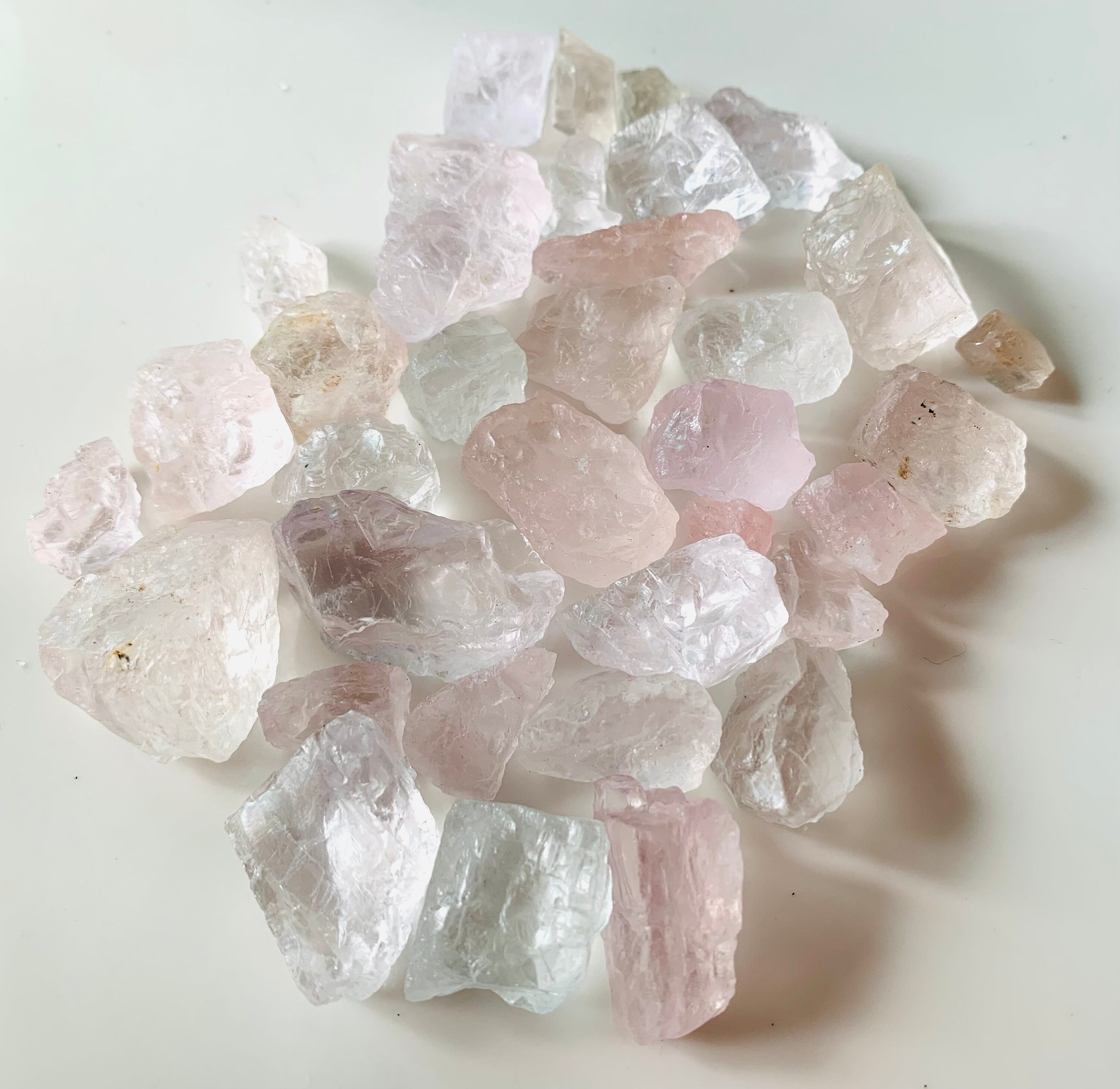 Natürlicher Morganit Roh edelstein Kristall Morganit Größe | Etsy