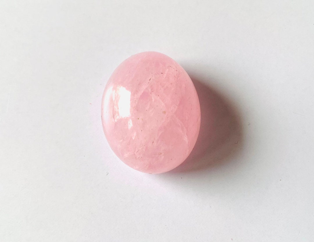 Natural Rich Pink Morganite Crystal Gemstone | Smooth Morganite ...