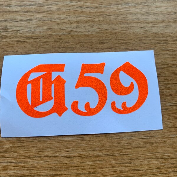 G59 Sticker Car - Etsy