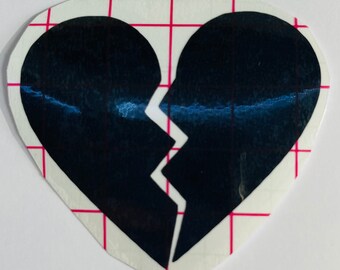 Broken Heart Decal Sticker - Etsy