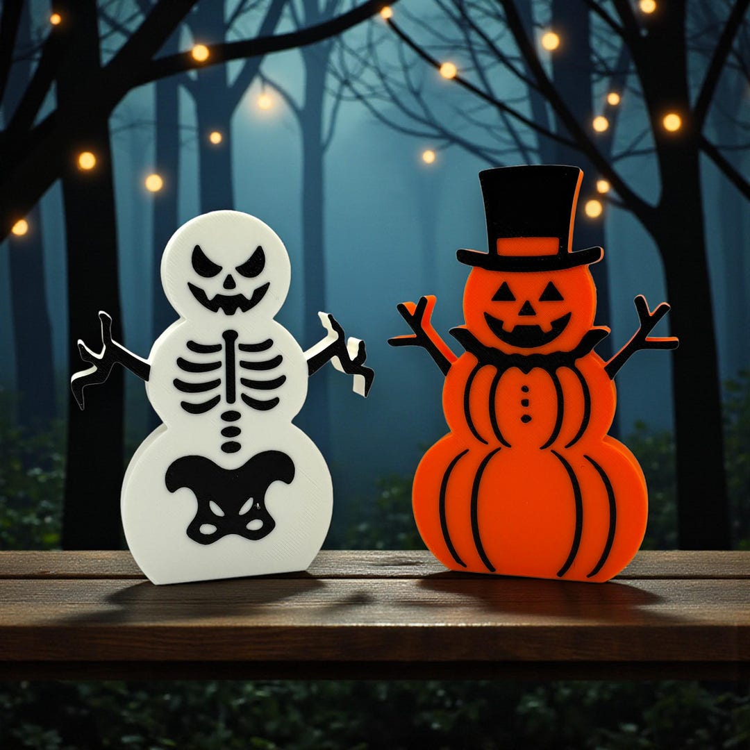 Creepmas Snowman Spooky Christmas Decorations 3d Printed - Etsy