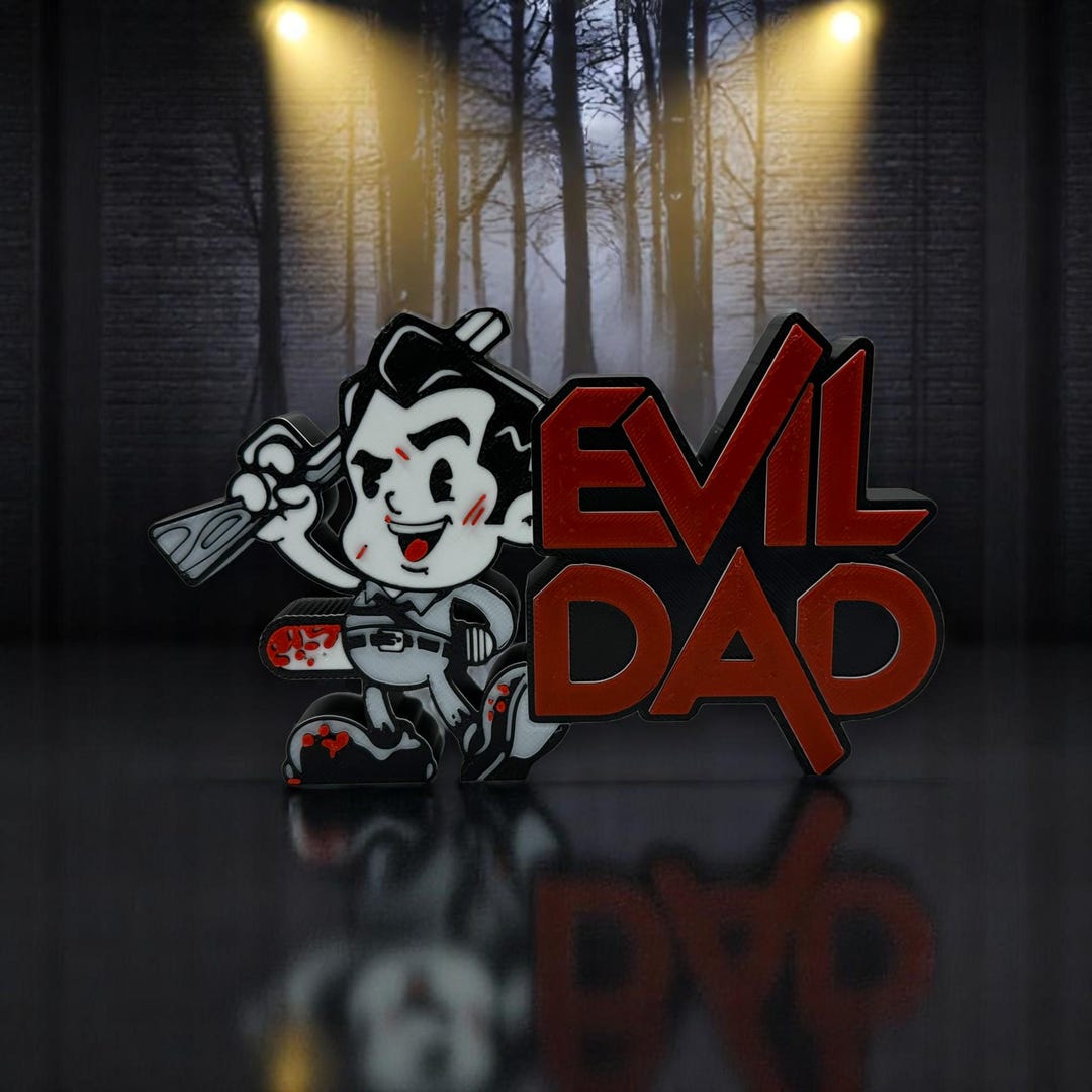 Evil Dad Horror Movie-themed Decoration – 3d-printed Freestanding ...