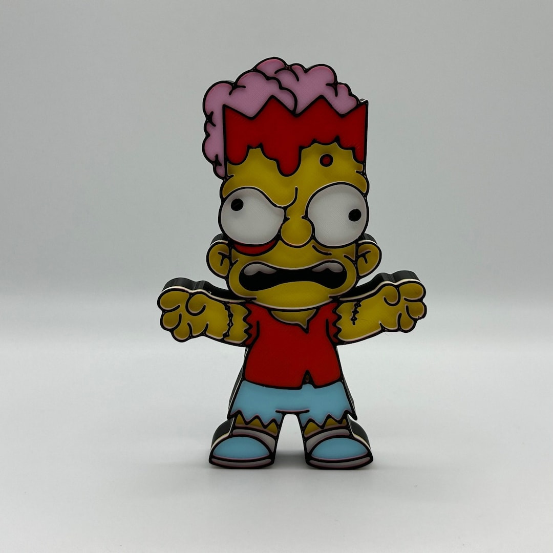 Zombie Bart Simpson Halloween Decoration 3d Printed - Etsy