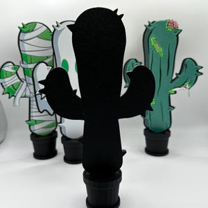 Spooky Cactus Halloween Decorations 3d Printed - Etsy