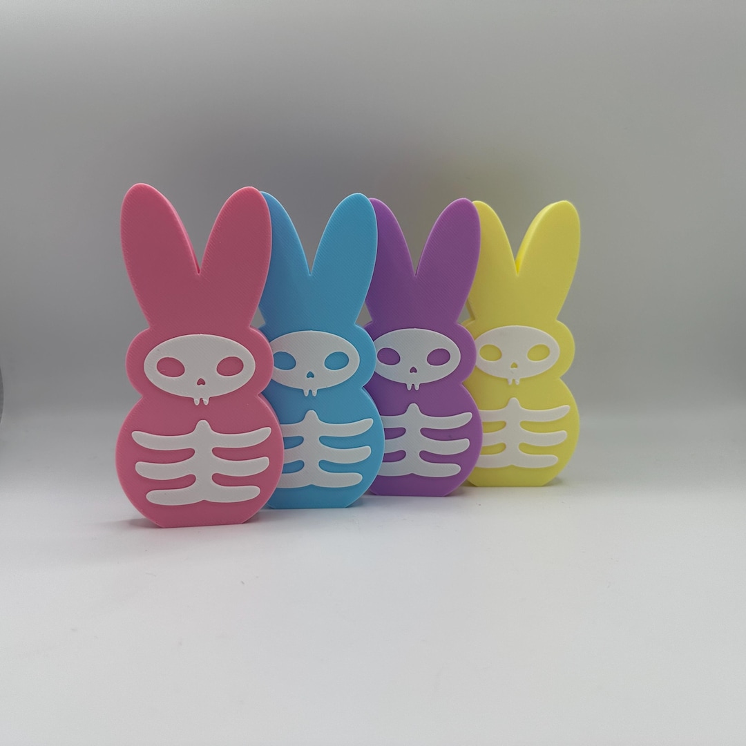 Pastel Skeleton Easter Peep Decorations 3d Printed - Etsy