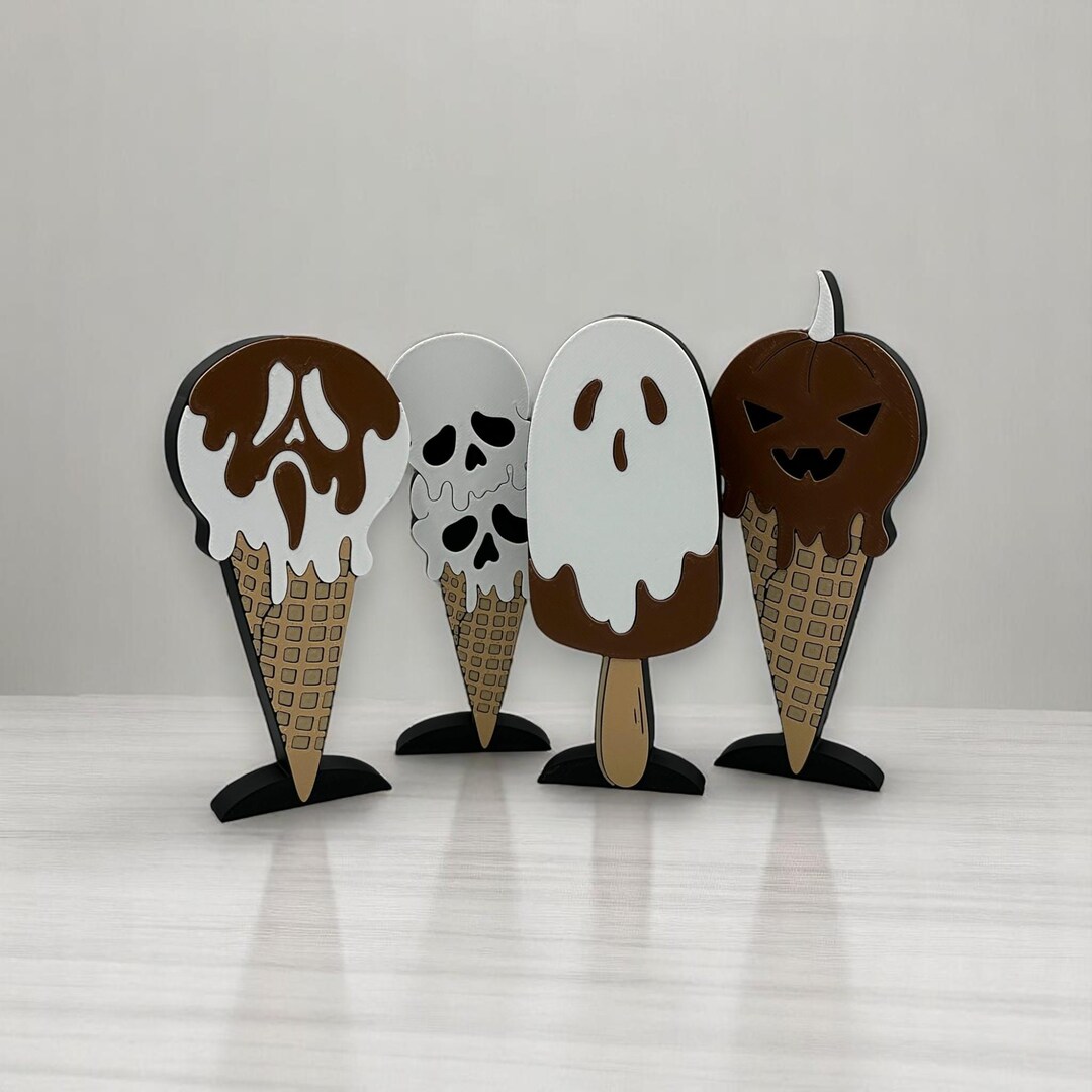 Spooky Ice Cream Decorations 3d Printed - Etsy