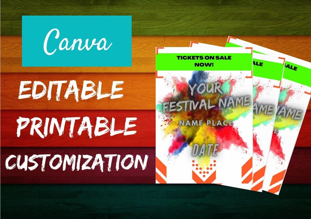 Editable Event Flyer Printable Event Flyer Editable Canva - Etsy