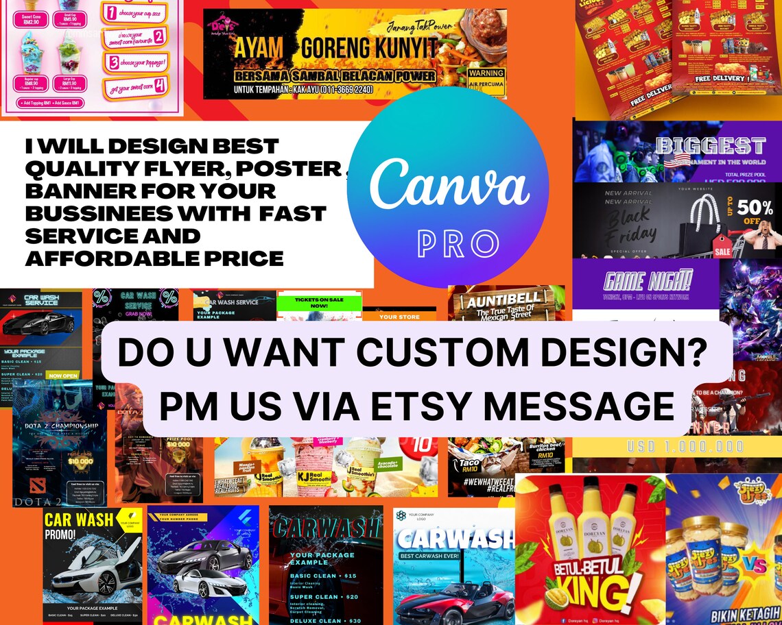 Custom Flyer Design Flyer Business Flyer Custom Banner - Etsy