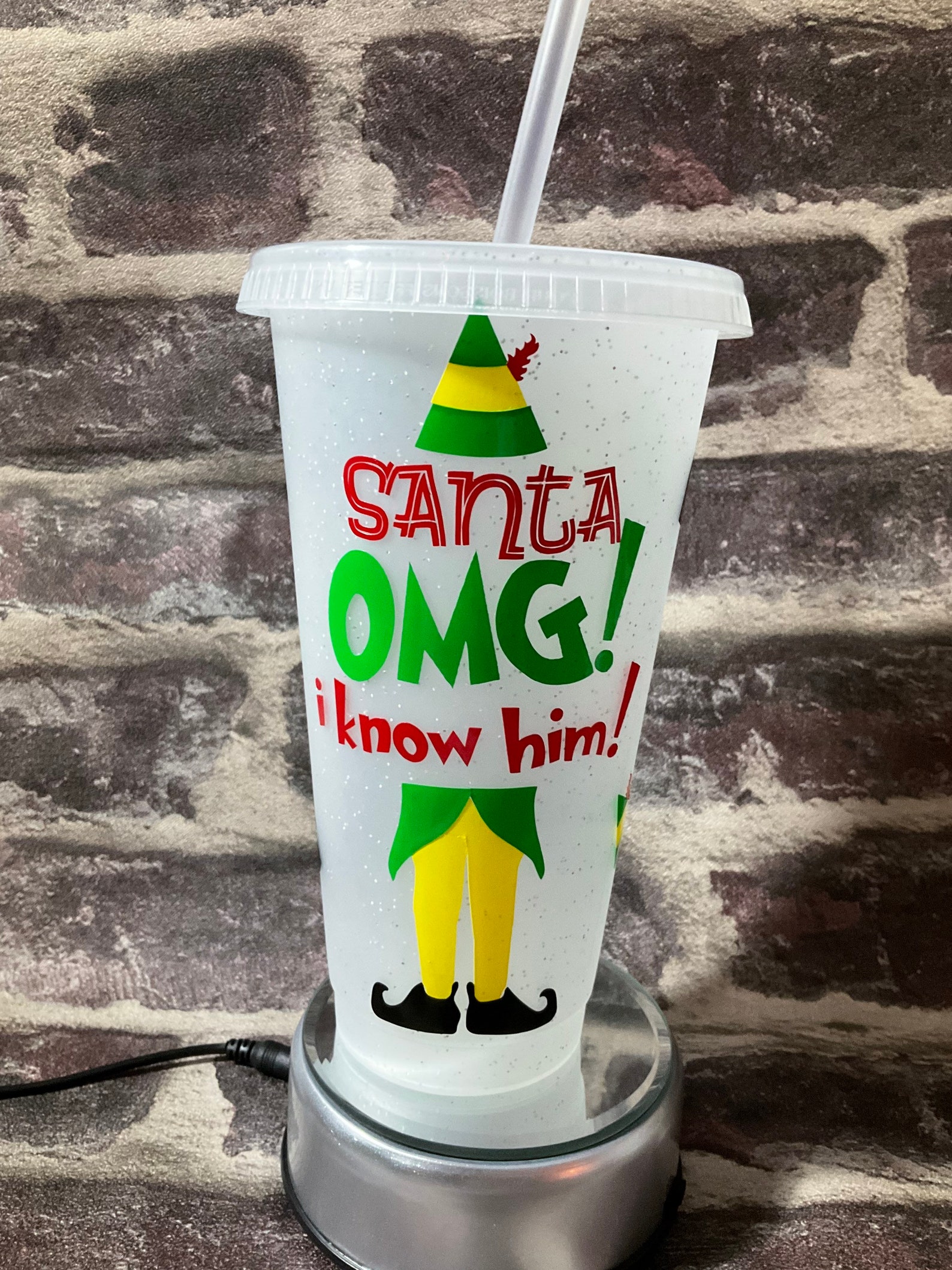 Elf Starbucks Inspired Cold Cup - Etsy UK