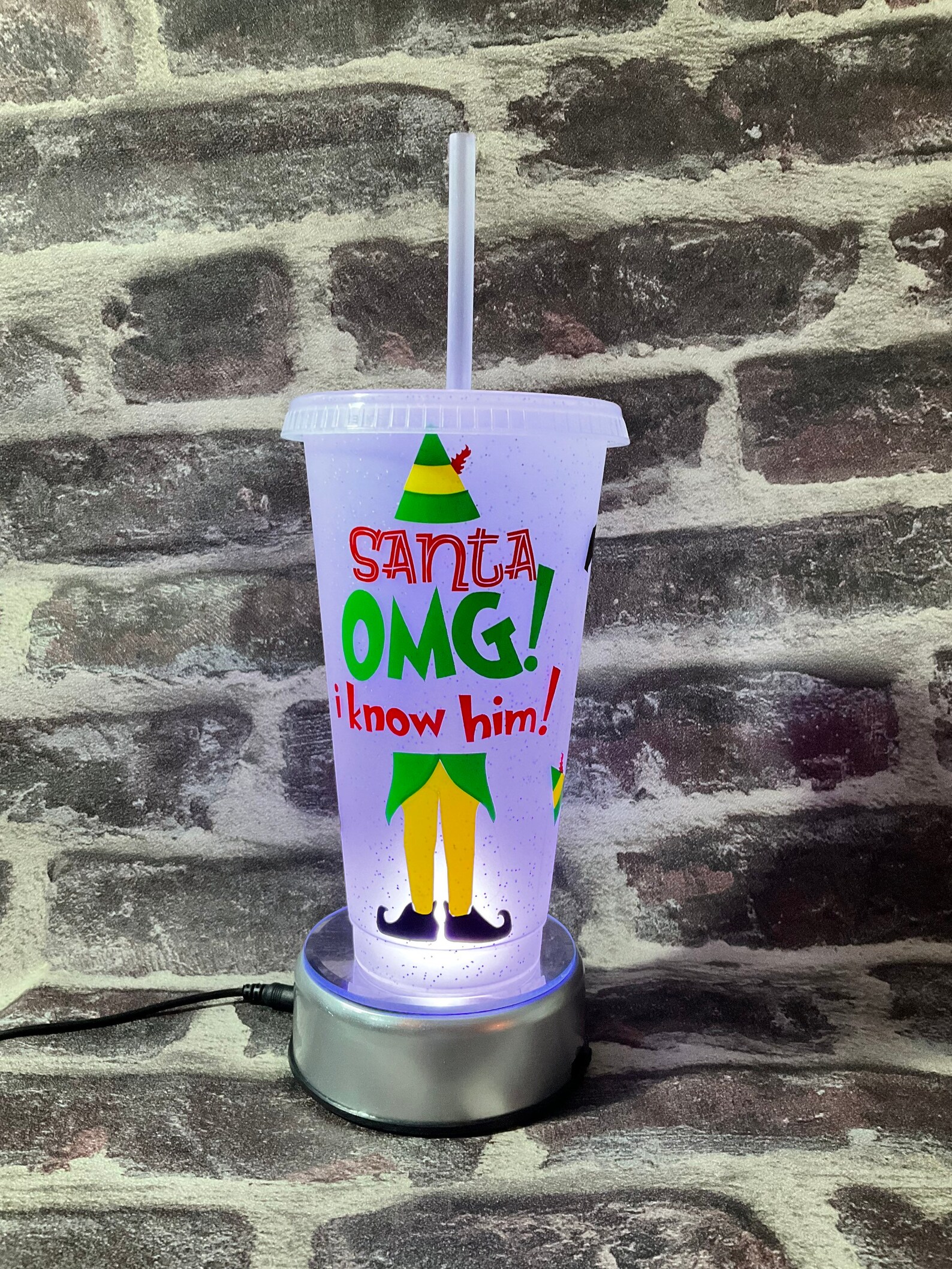 Elf Starbucks Inspired Cold Cup - Etsy UK