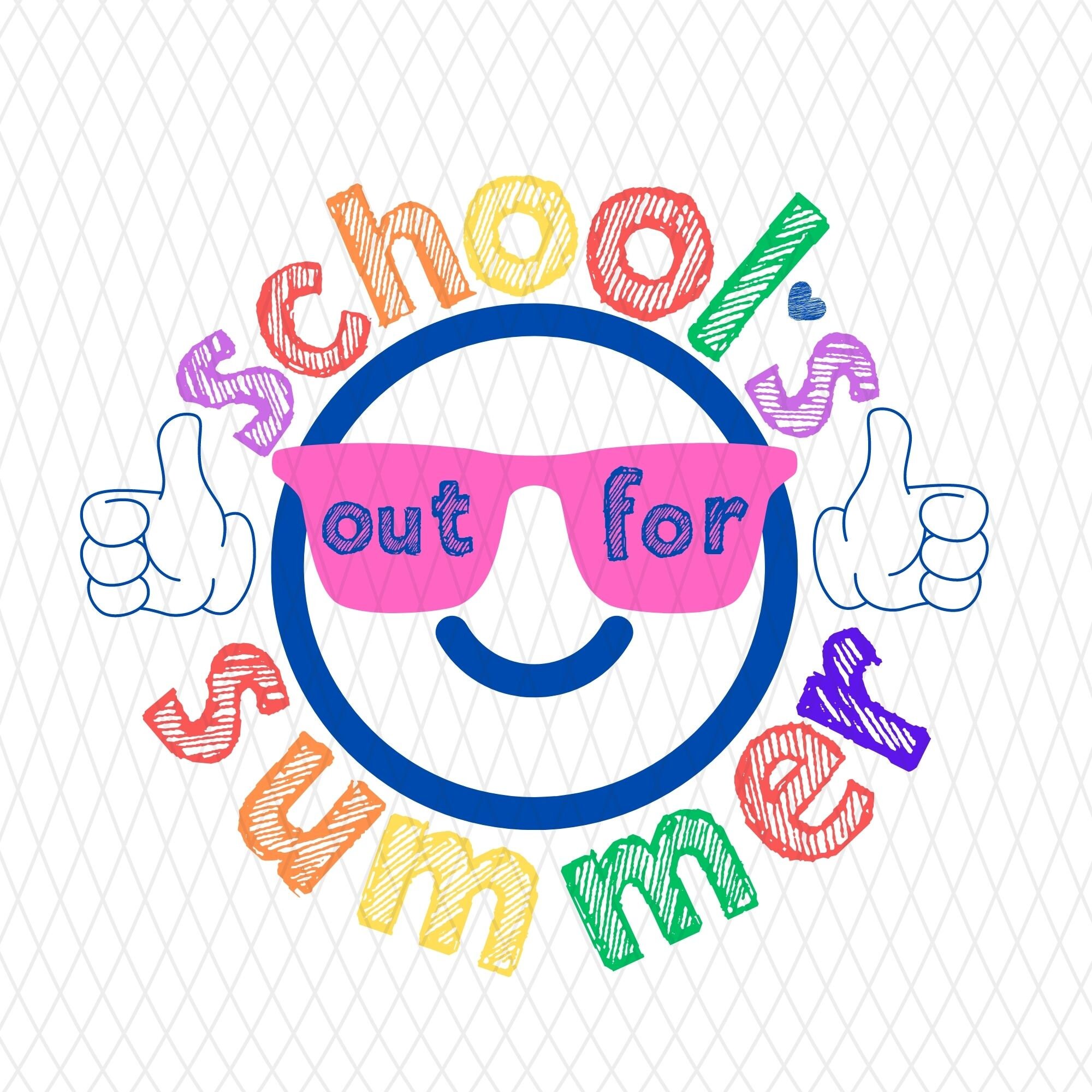 School's Out for Summer Svg Summer Break Svg Schools Out Svg, Teacher ...