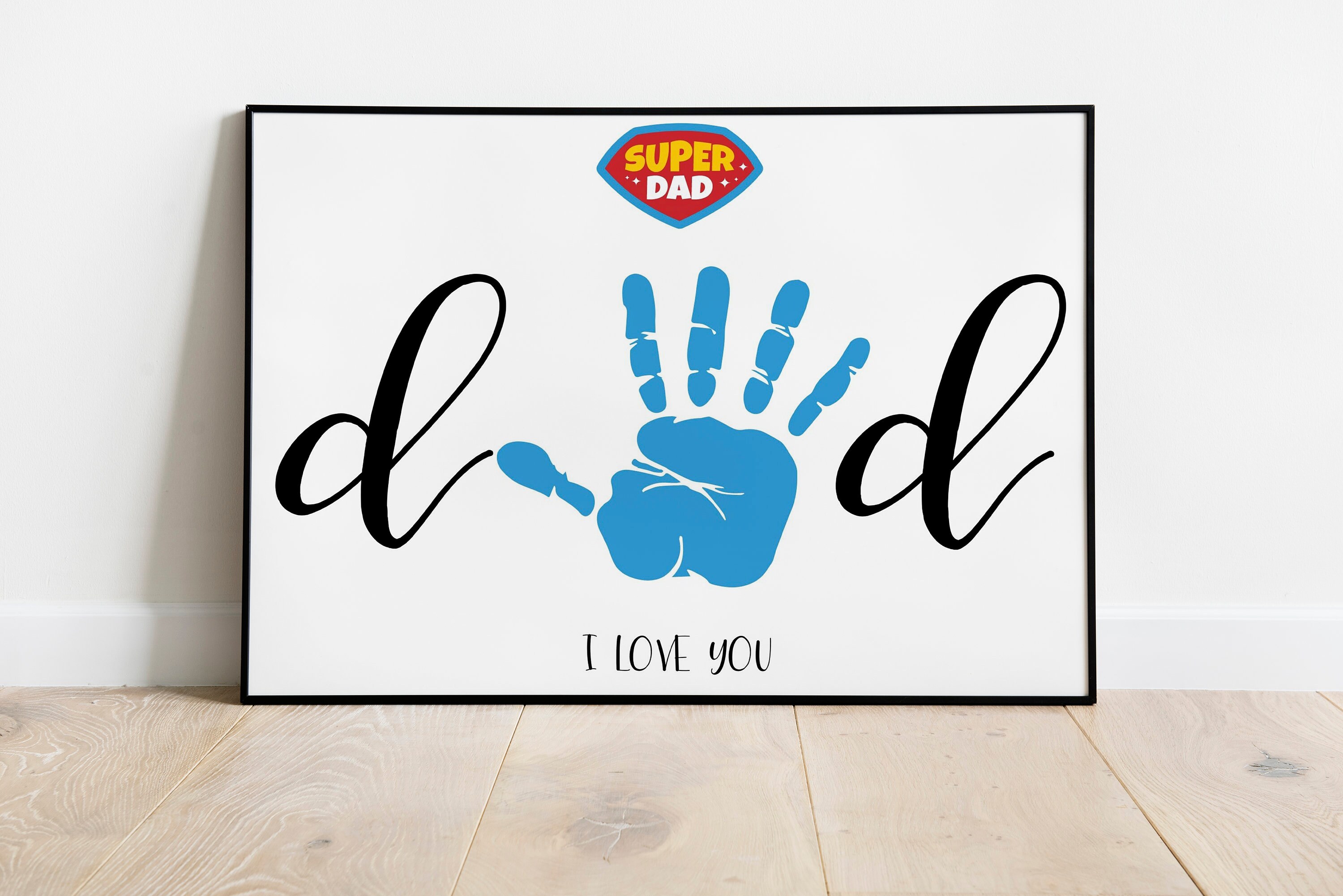 DAD Handprint , Father's Day Gift for Dad | Handprint Keepsake | Kids ...