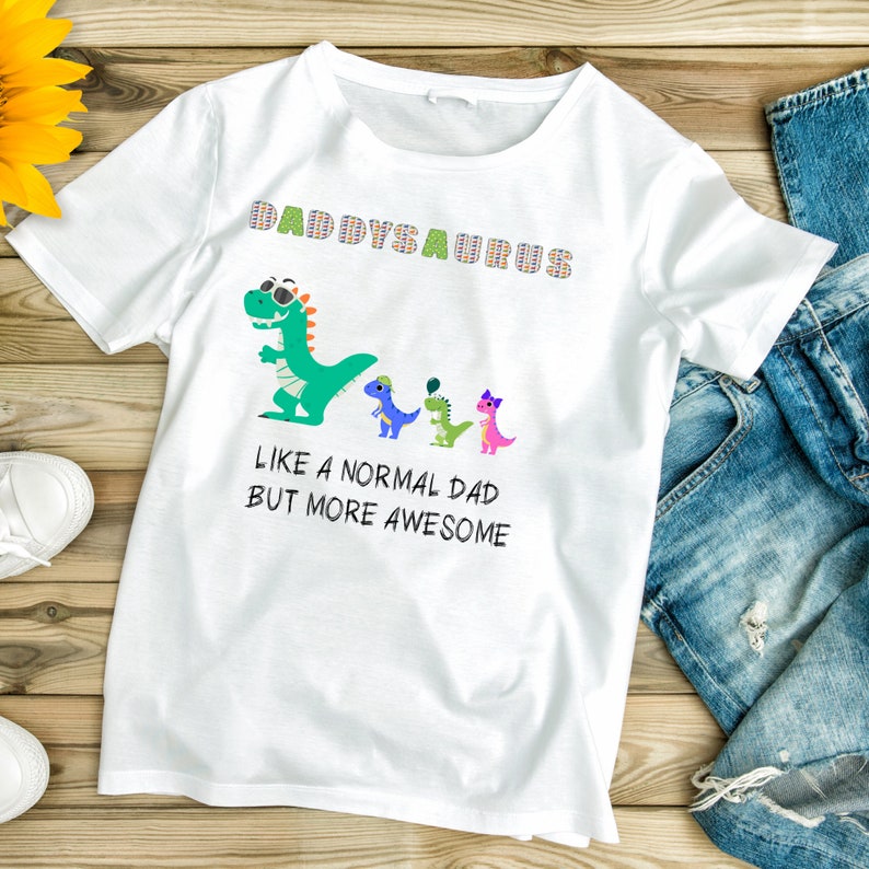 Daddysaurus Like A Normal Dad but More Awesome Png, Father' S Day Gift ...