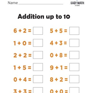 Printable Pre-school and Elementary School Math Addition and ...