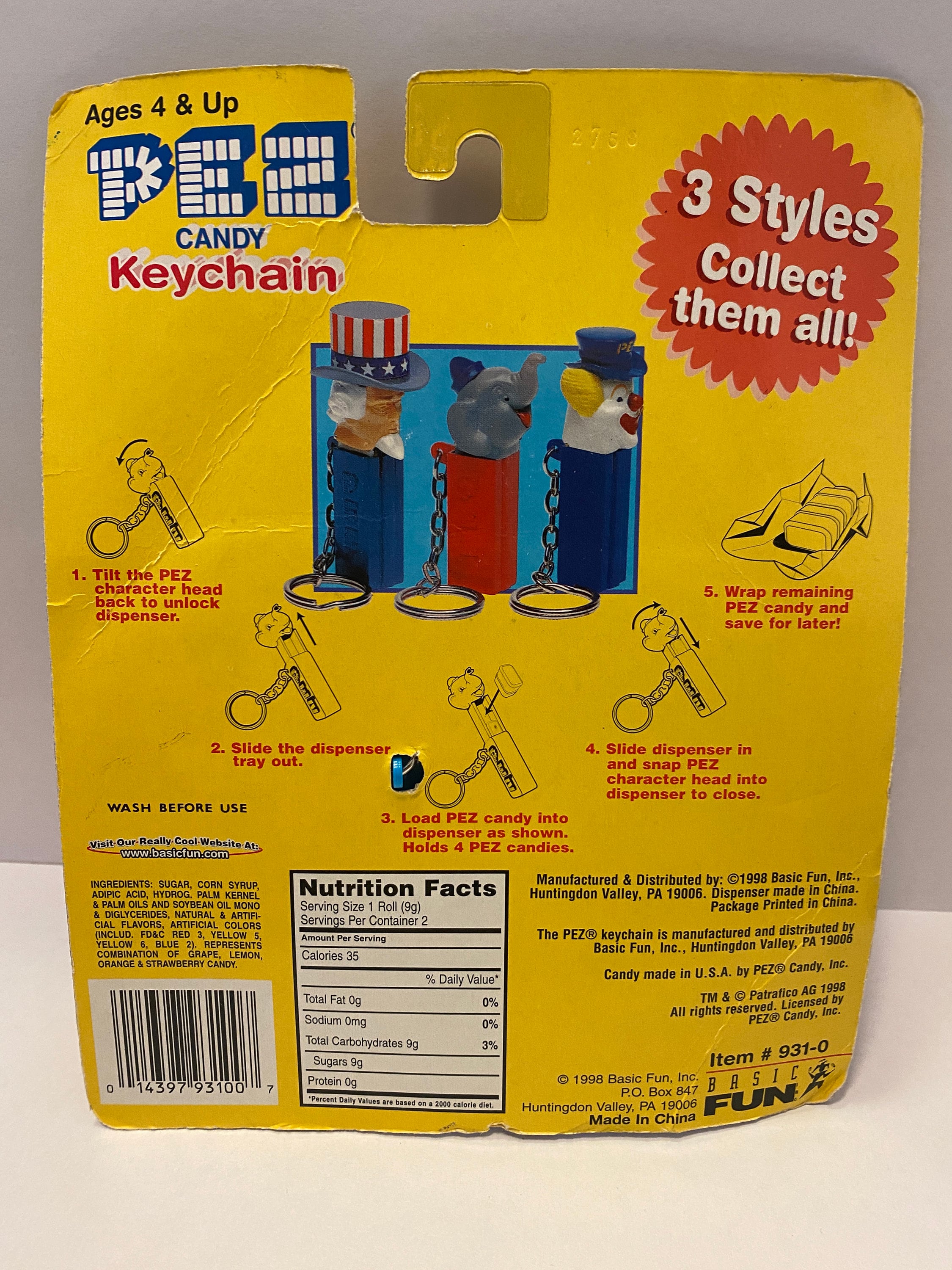 Pez Key Chain - Vintage 1990s - Etsy