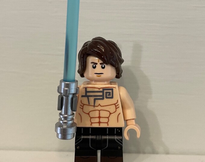 Lego Custom Star Wars Anakin Skywalker Blue Nelvaan Tattoo - Etsy UK