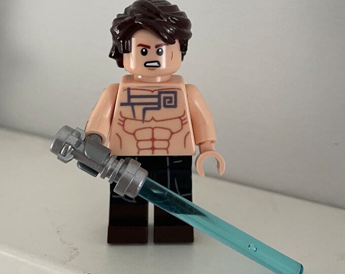 Lego Custom Star Wars Anakin Skywalker Blue Nelvaan Tattoo - Etsy
