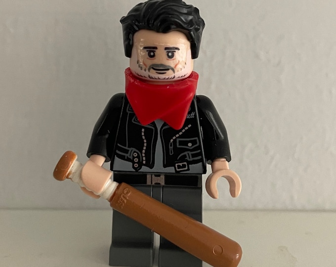 Lego Custom Negan the Walking Dead Minifigure - Etsy
