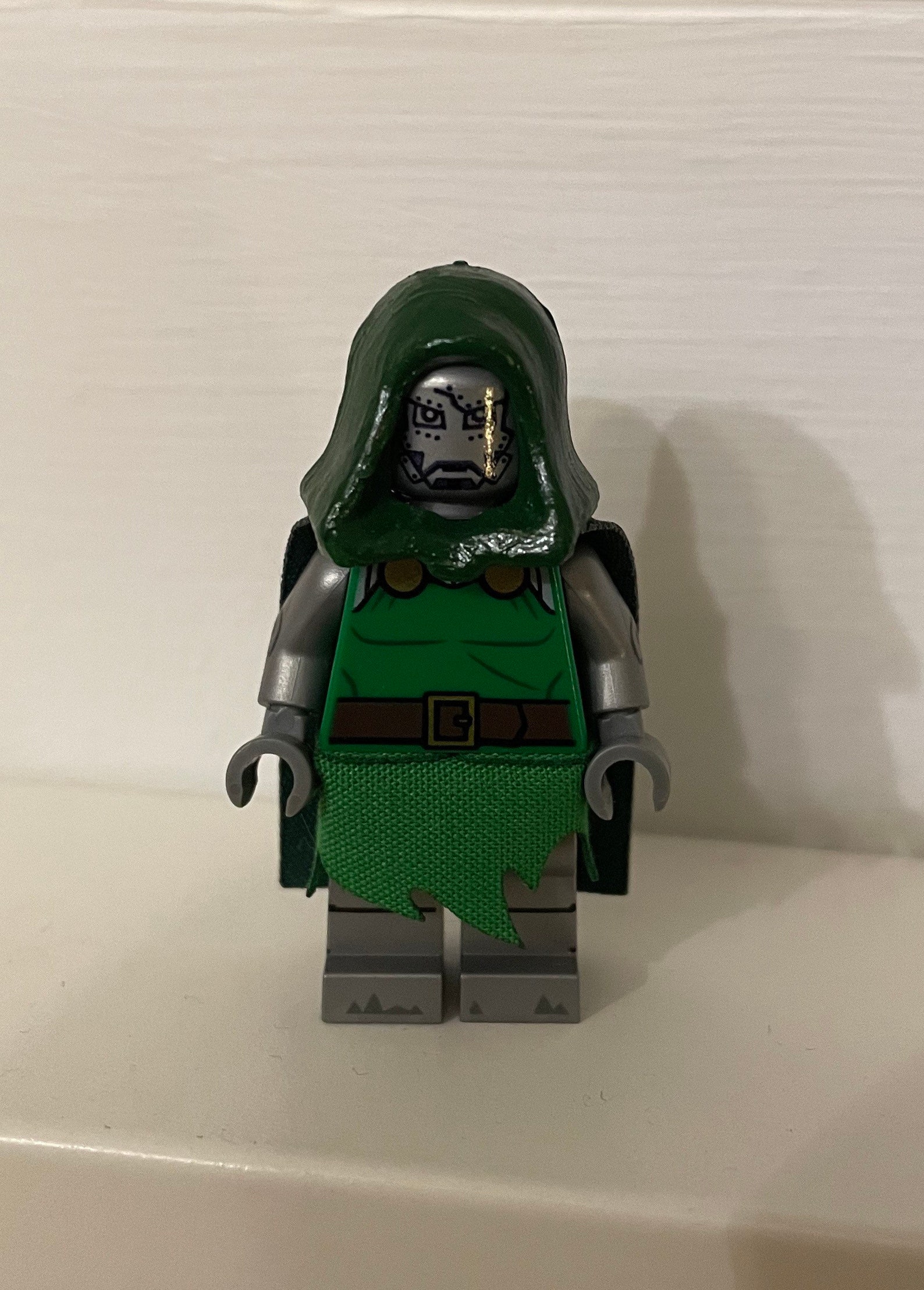 Lego Custom Marvel Comics Dr Doctor Doom Silver Minifigure Etsy