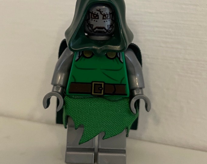 Lego Custom Marvel Comics Dr Doctor Doom Silver Minifigure - Etsy