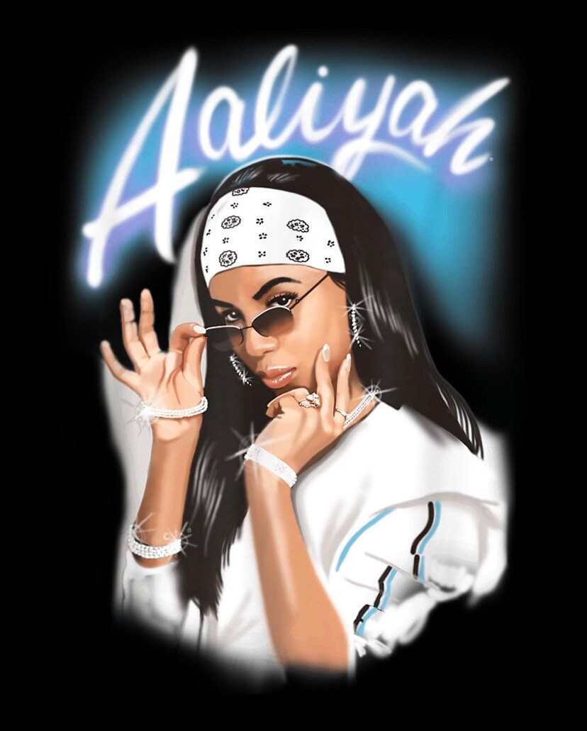 Aaliyah Graphic T Shirt - Etsy